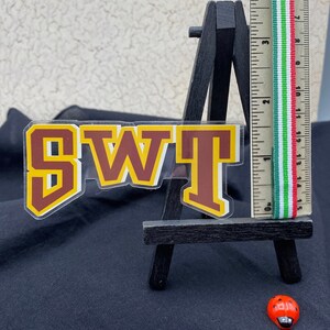 Southwest Texas State University--clear Letter Logo (SWT) Decal - Etsy
