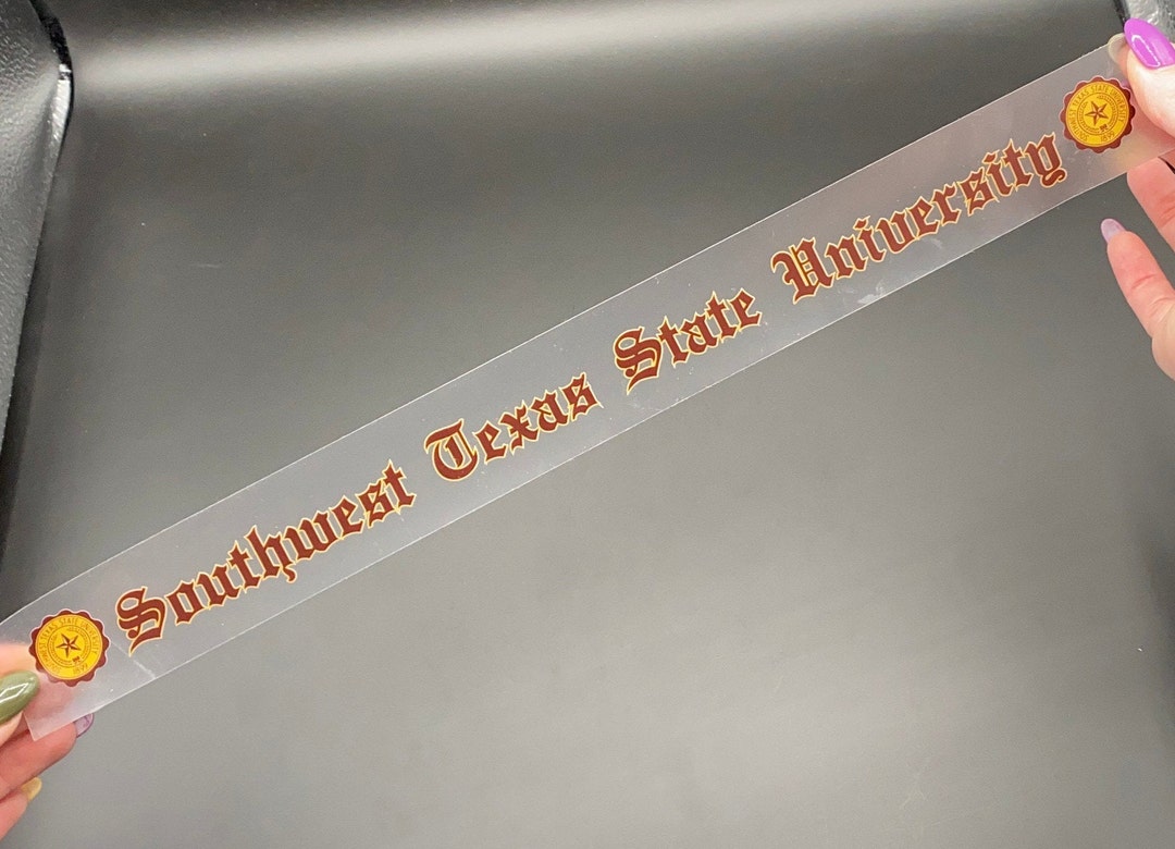 Southwest Texas State University--long Clear Classic SWTSU Decal - Etsy