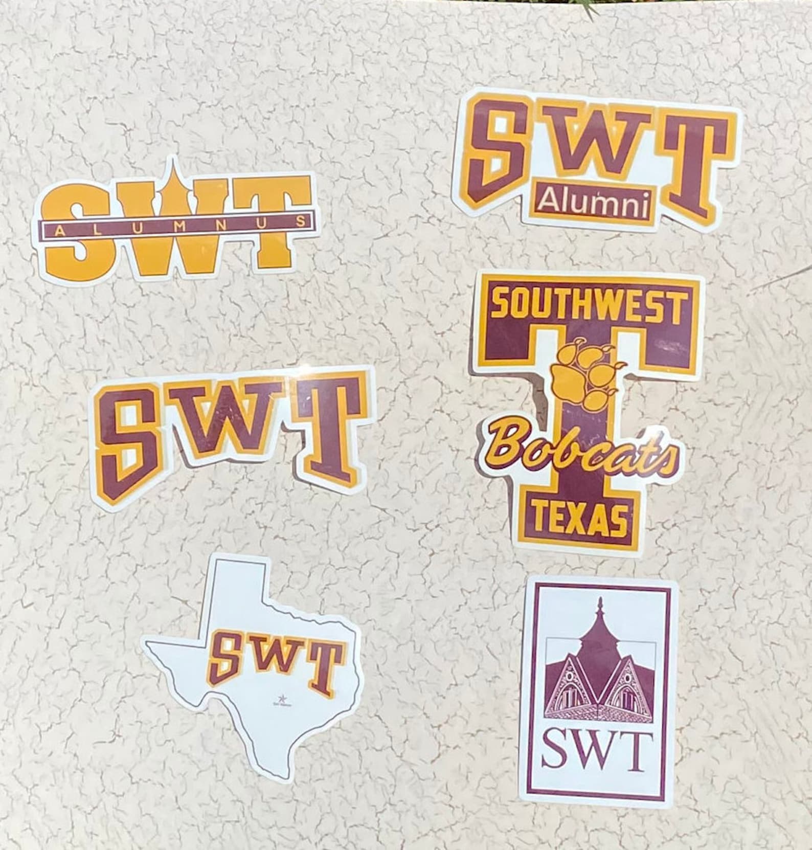 Southwest Texas State UniversityTexas Shape Letter Logo | Etsy