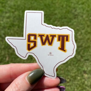 Southwest Texas State University Four Sticker Pack-swt - Etsy