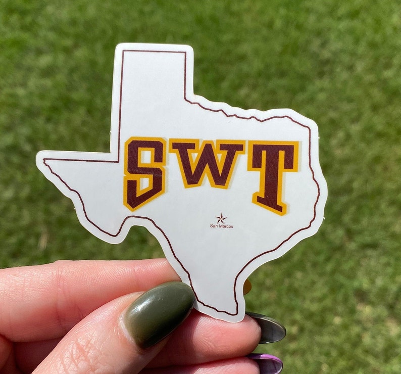 Southwest Texas State University Four Sticker Pack-swt - Etsy