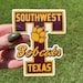 Southwest Texas State University Four Sticker Pack-swt - Etsy
