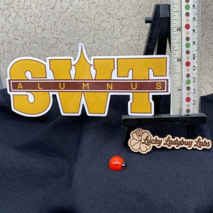 Southwest Texas State Universitylarge Clear Alumnus Old Main Logo SWT ...