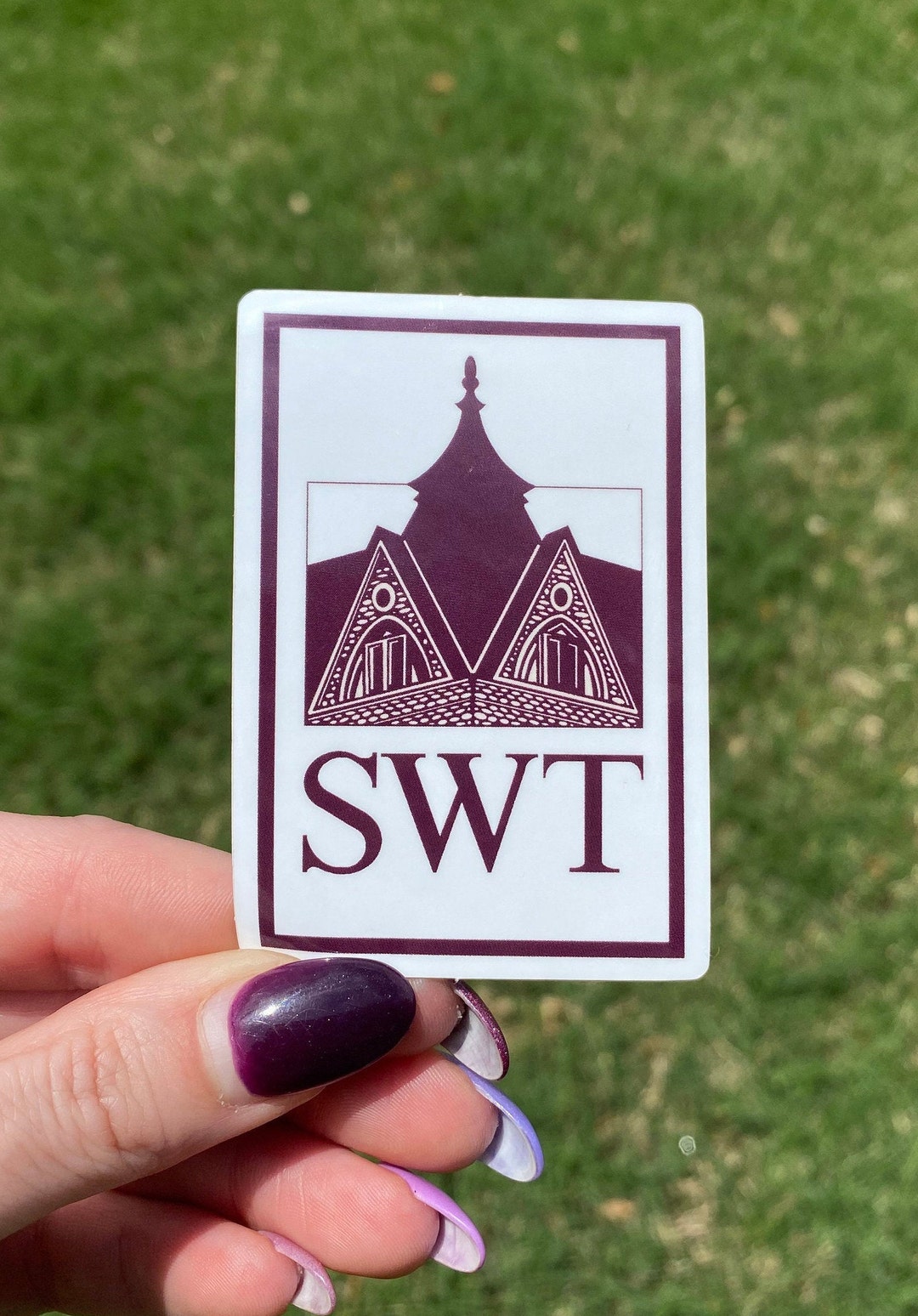 Southwest Texas State University--swt Old Main Stamp Shape Logo - Etsy