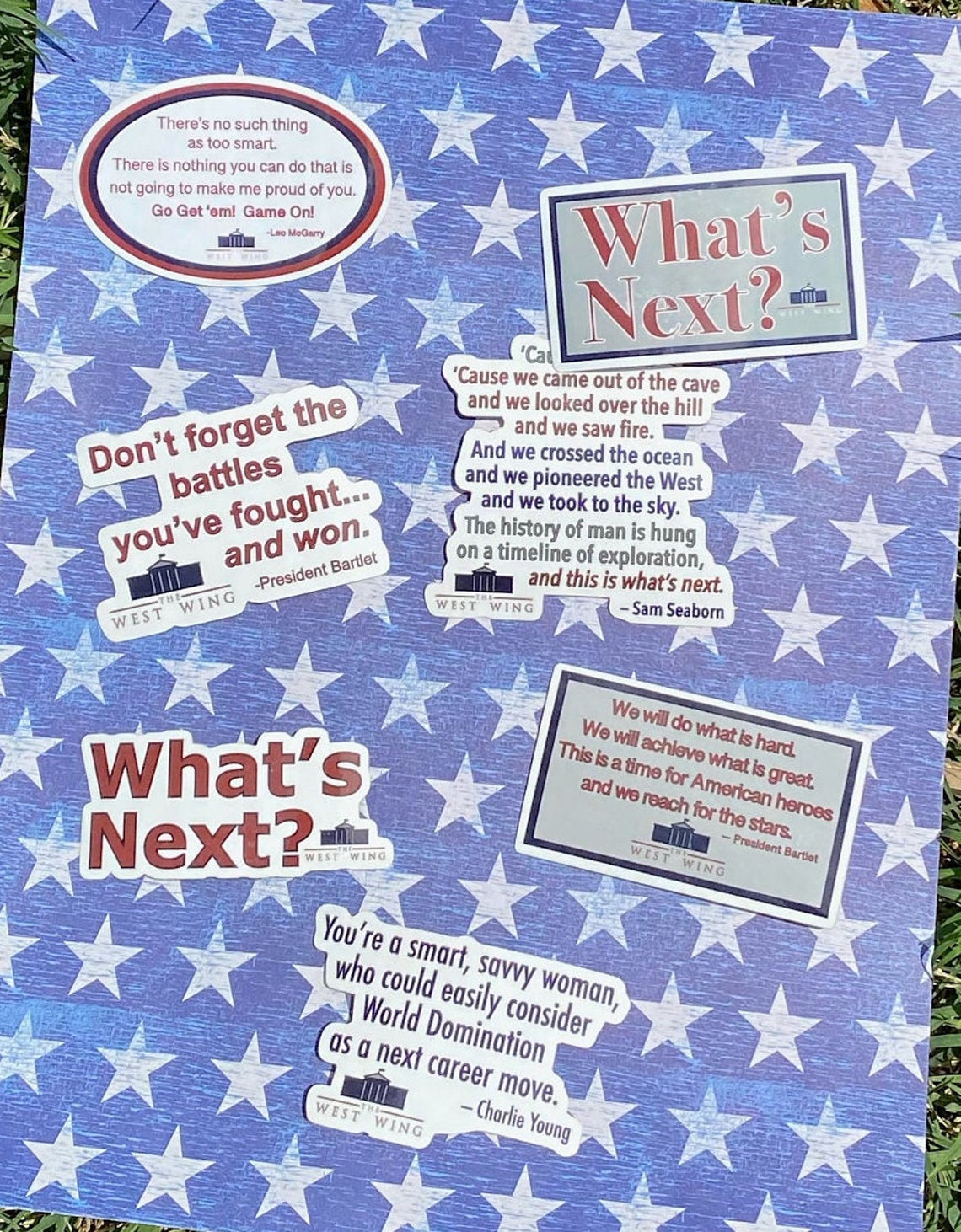 The West Wing Vinyl StickerWhat's Next Quote | Etsy