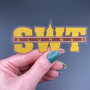 SWT Alumnus Clear Decal – Southwest Texas State University - Etsy