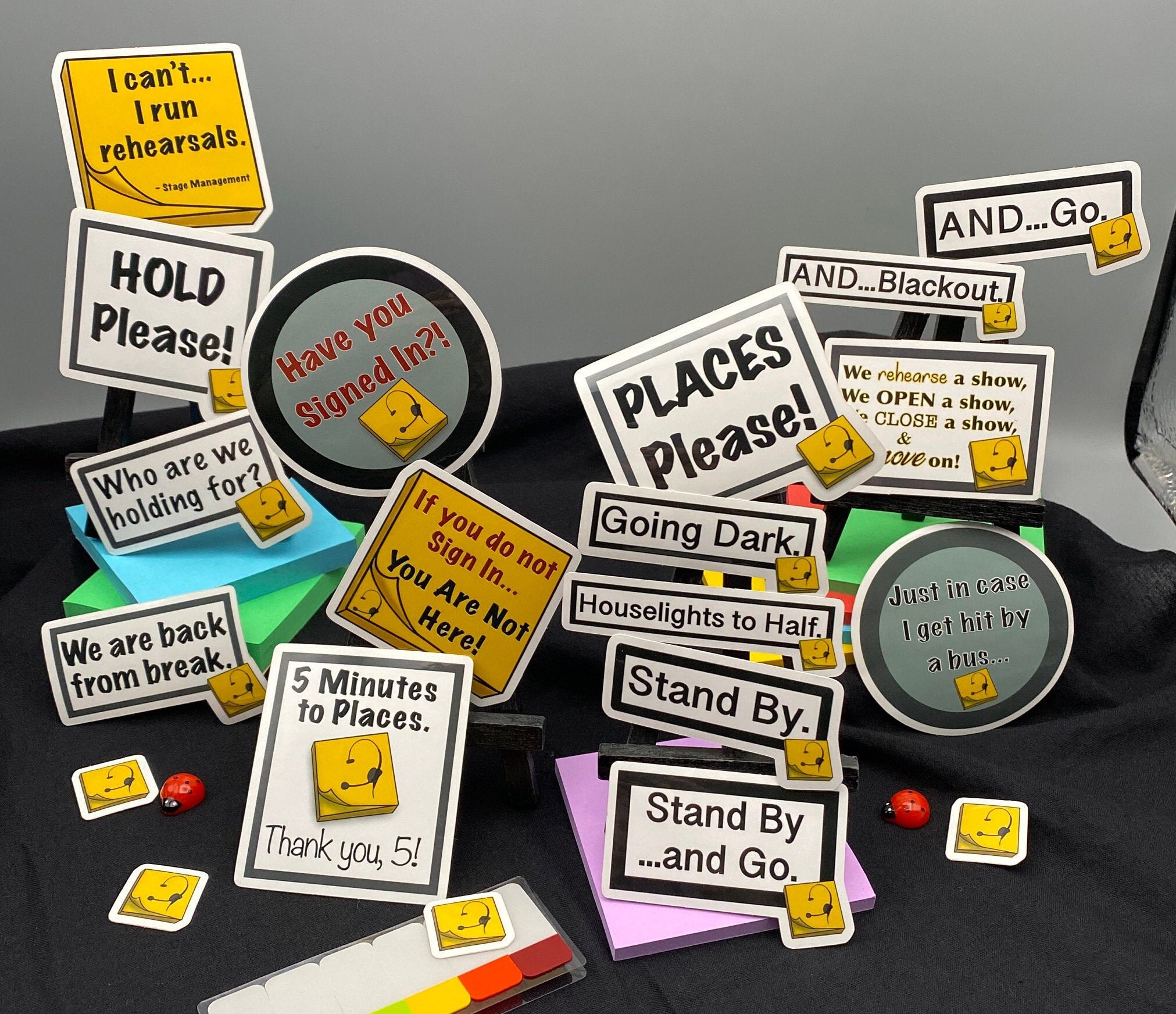 Stage Management/theatre Stickers-all the Stage Manager Stickers in One ...