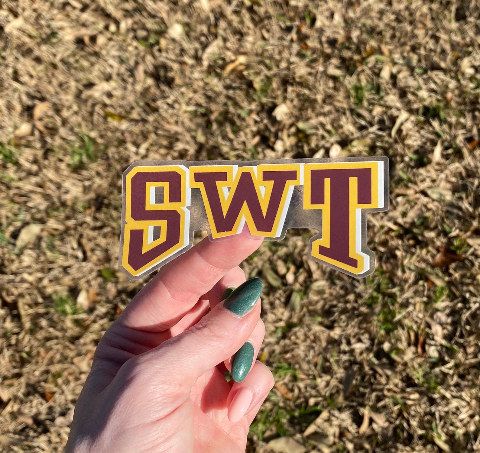 Southwest Texas State University--clear Letter Logo (SWT) Decal - Etsy