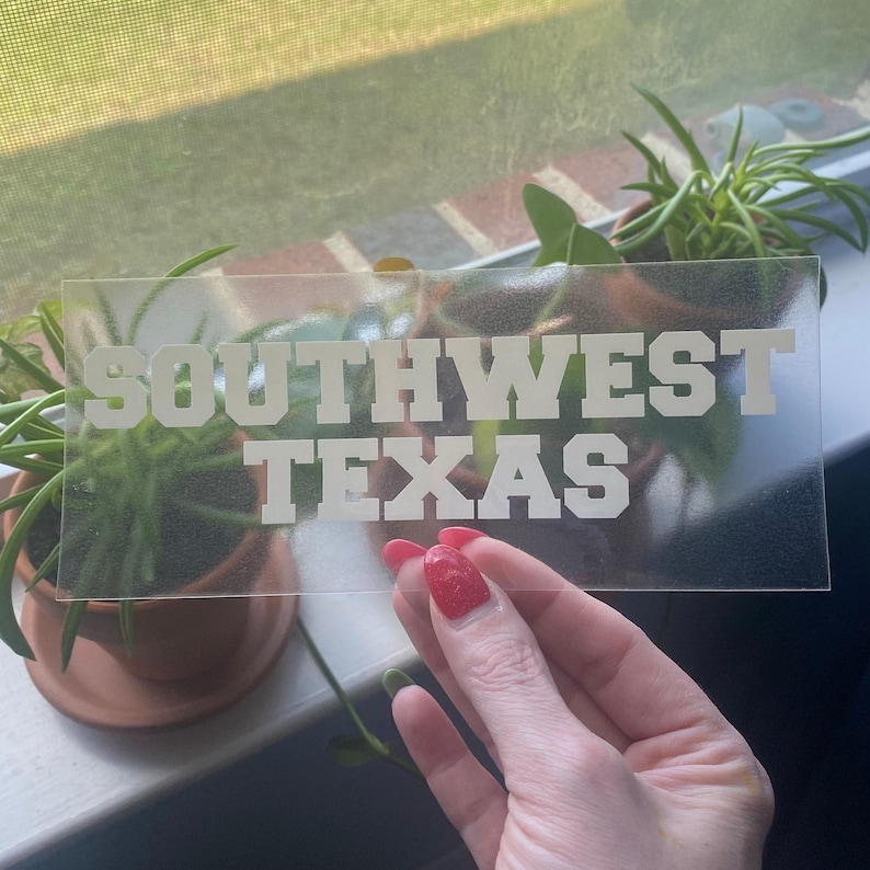 Southwest Texas State Clear Decal – Classic SWTSU 3x7 | SWT Alumni Car ...