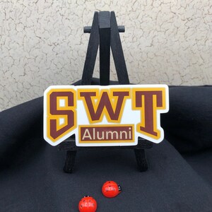 Southwest Texas State University--alumni Letter Logo (SWT) - Etsy