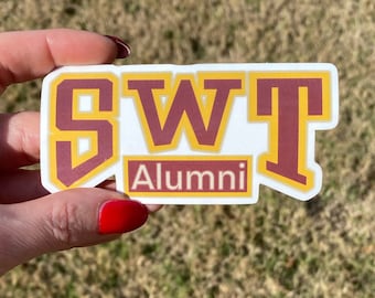 Southwest Texas State University Four Sticker Pack-swt - Etsy