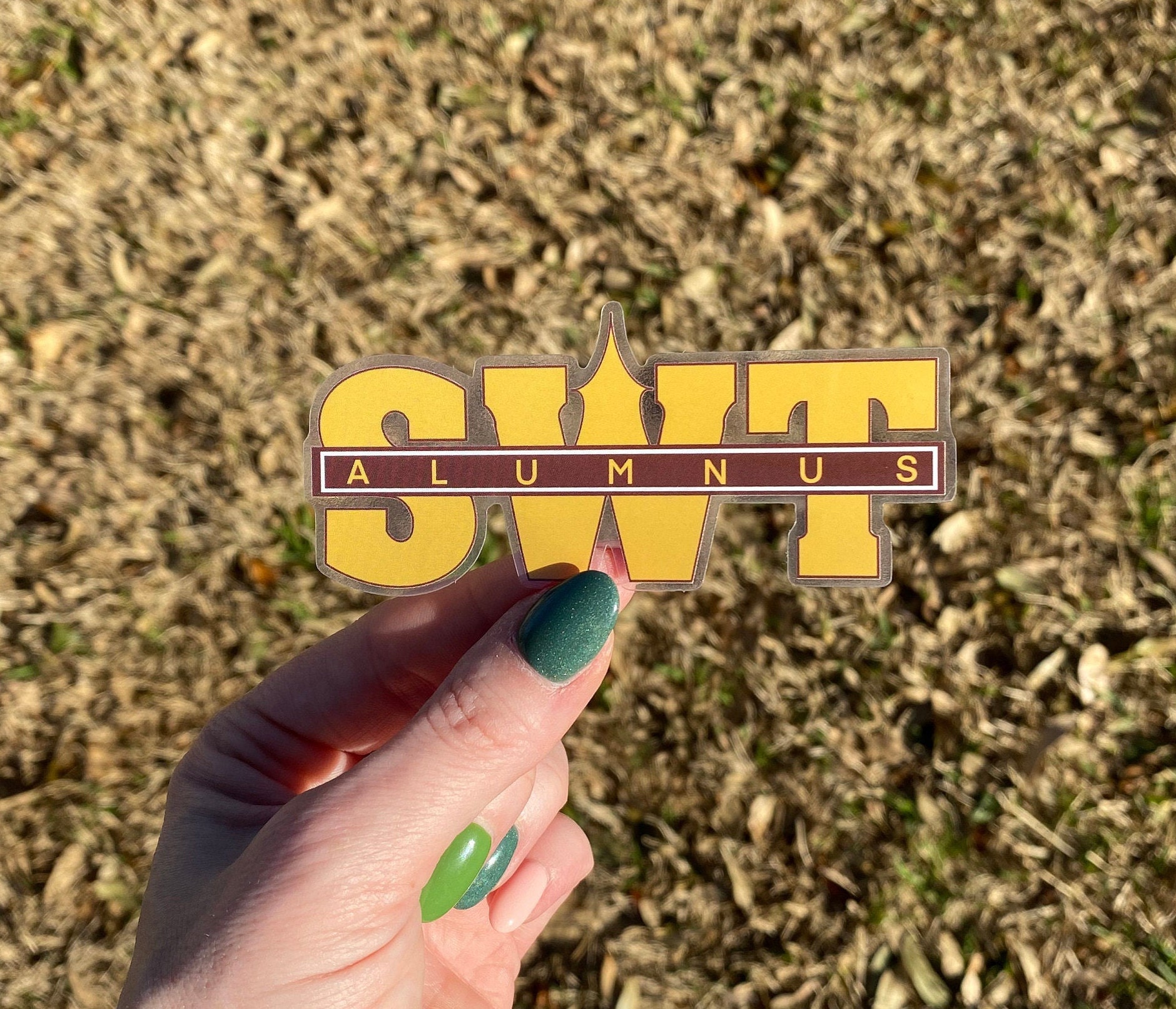 SWT Alumnus Clear Decal – Southwest Texas State University - Etsy