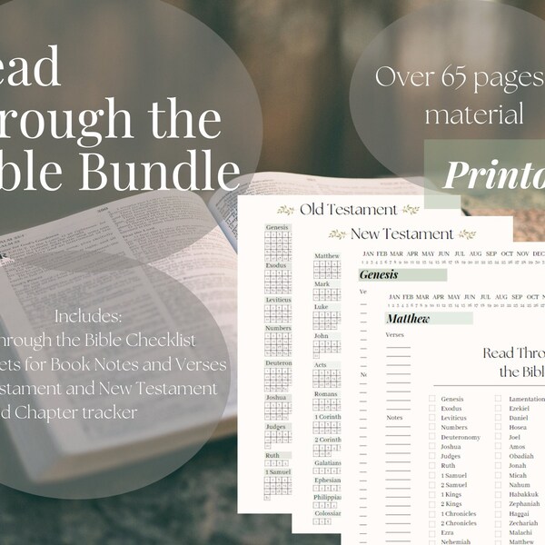 Bible Book Checklist - Etsy