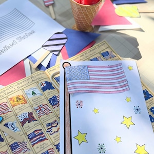 USA Craft Kids Summer Red White and Blue Activity USA Color Page ...