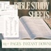 Bible Reading Tracker Bundle: Book, Chapter, Verse Checklist (PDF) - Etsy