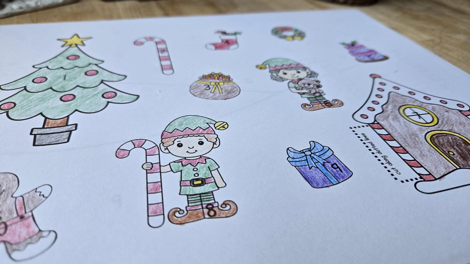 Holiday Numbers Craft Prek Counting Activity Christmas Theme Craft ...