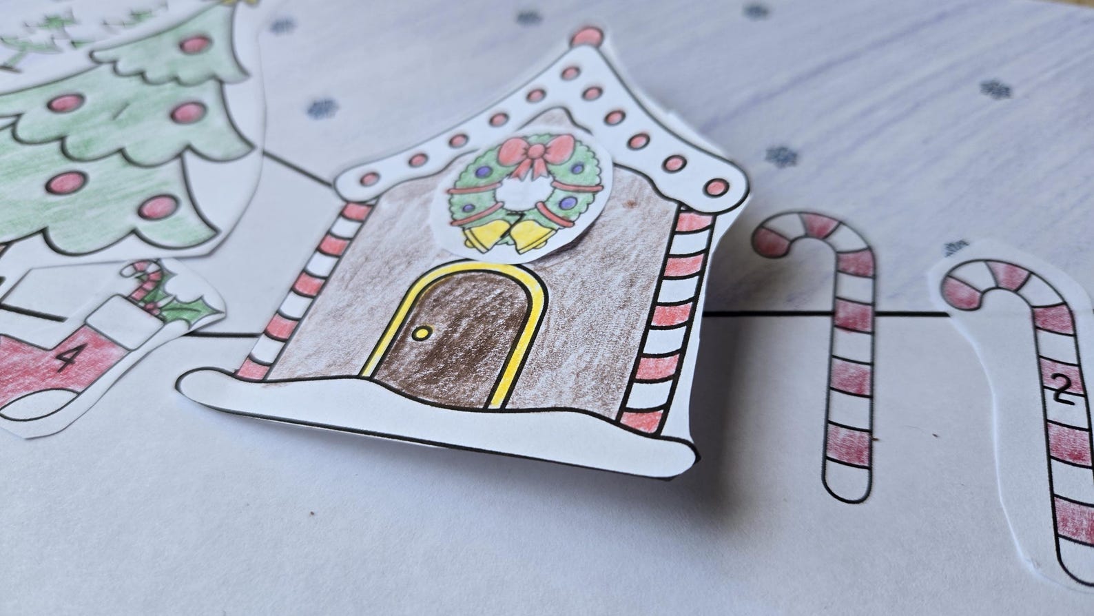 Holiday Numbers Craft Prek Counting Activity Christmas Theme Craft ...