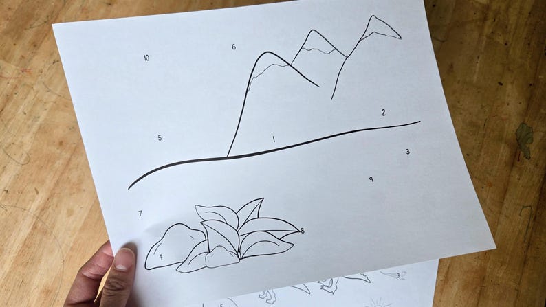 Dinosaur Counting Craft: Preschool Number Activity (PDF) - Etsy