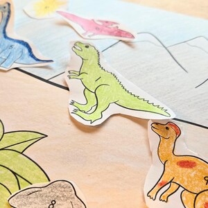 Dinosaur Counting Craft Activity for Preschool Dinosaur Theme Learning ...