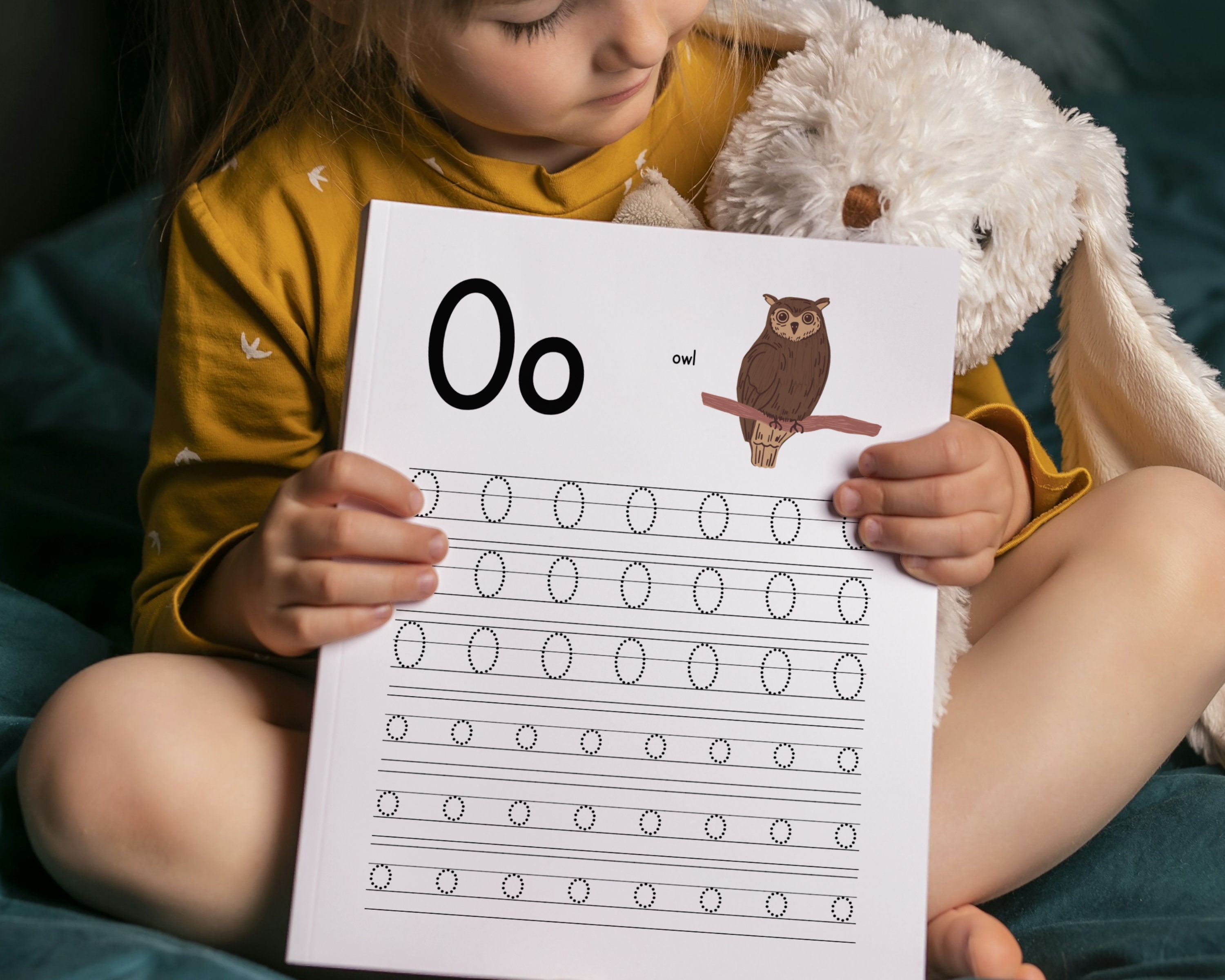 Prek Letter Tracing Printable Worksheet ABC Woodland Printable ...