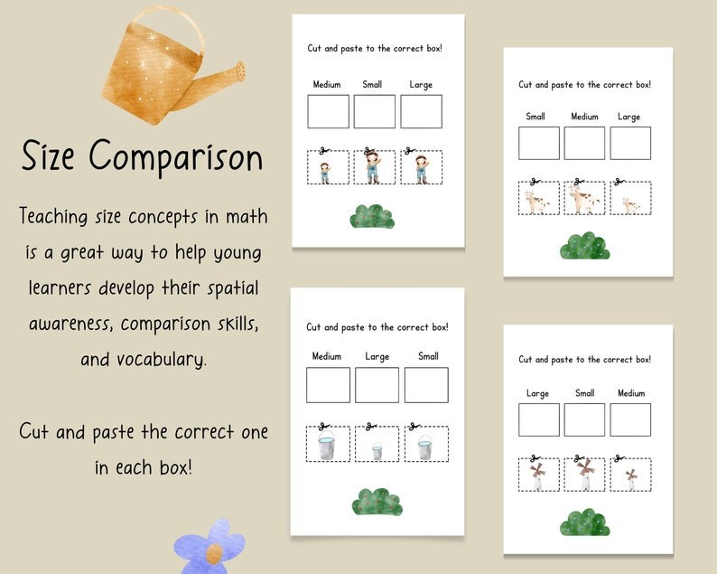 Farm Theme Preschool Learning Bundle Scissor Skills Abcs Numbers ...