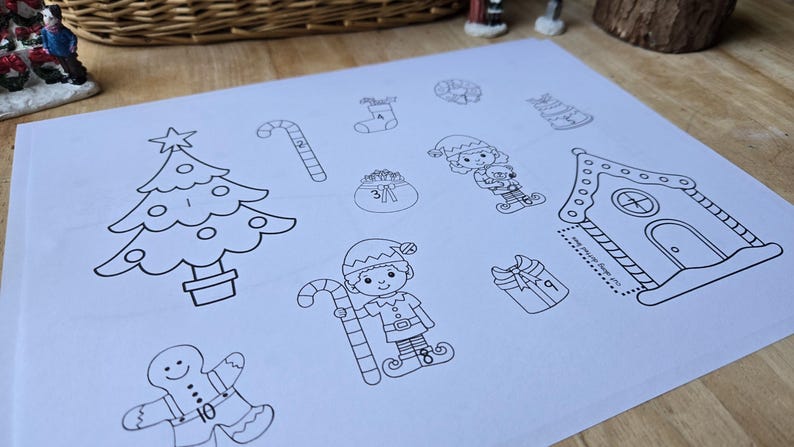 Holiday Numbers Craft Prek Counting Activity Christmas Theme Craft ...