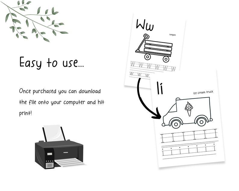 Transportation ABC Letter Tracing Worksheets: Preschool Handwriting ...