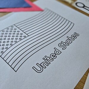 USA Craft Kids Summer Red White and Blue Activity USA Color Page ...