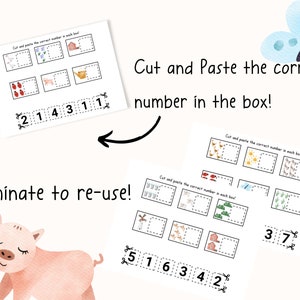 Farm Theme Preschool Learning Bundle Scissor Skills Abcs Numbers ...