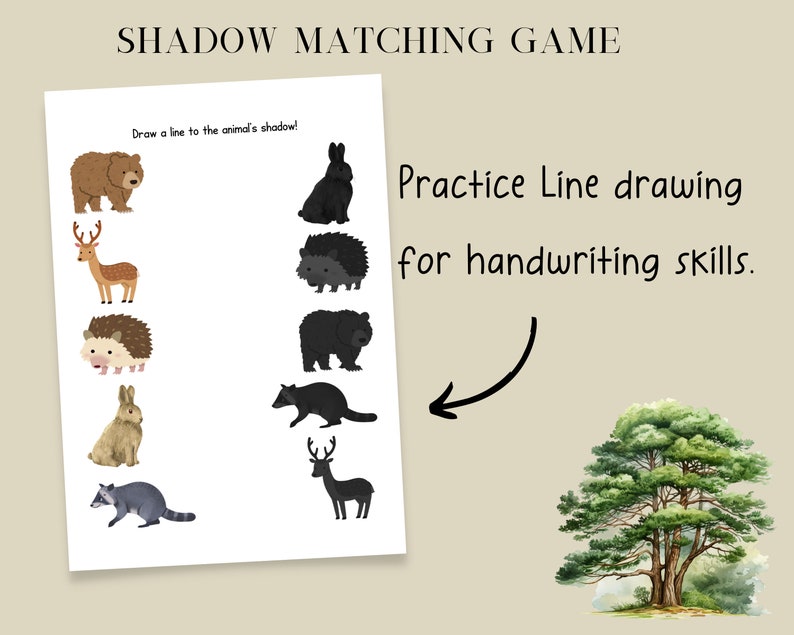 Nature Learning Bundle Handwriting Practice Printable Preschool Number ...