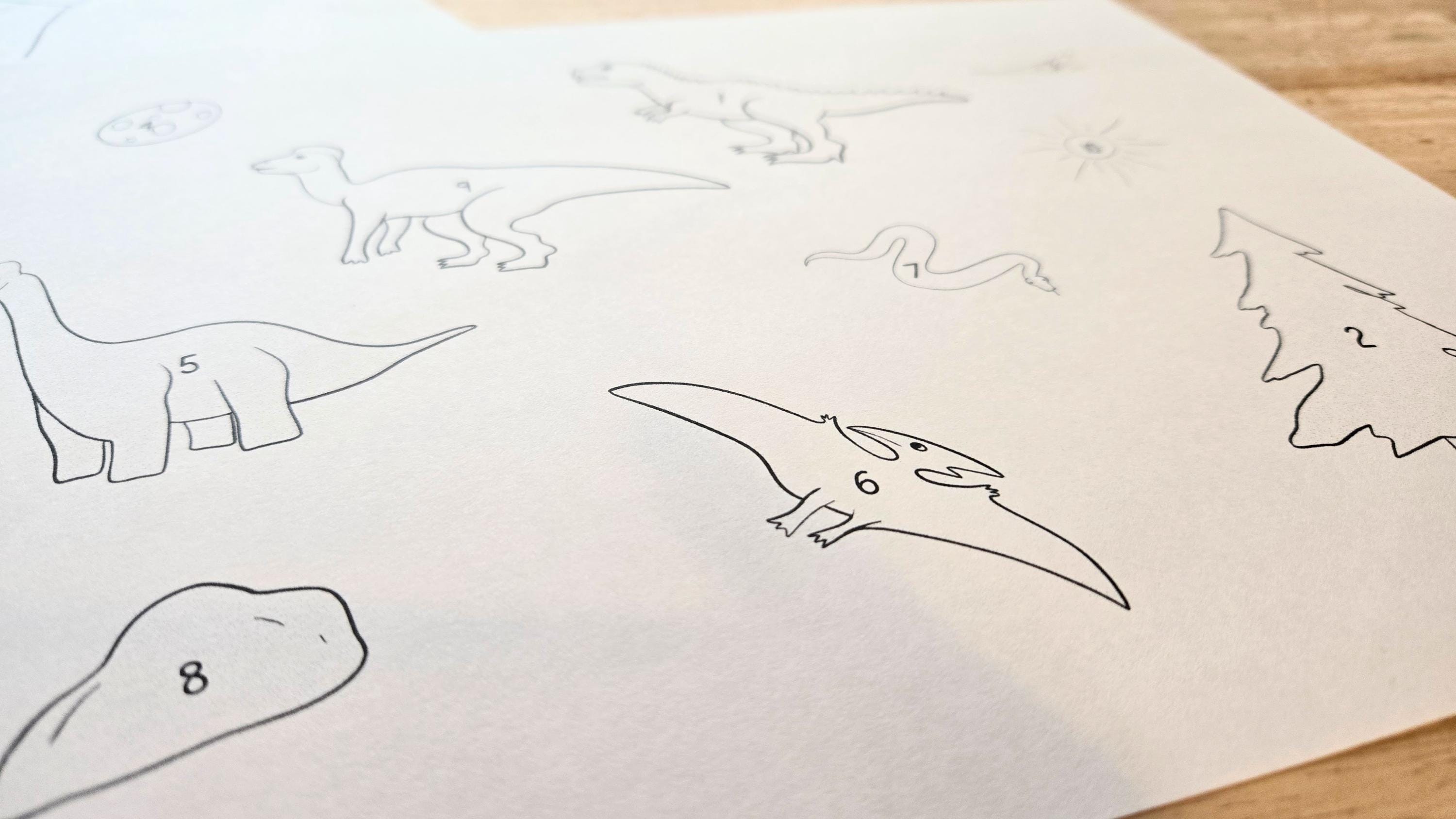 Dinosaur Counting Craft Activity for Preschool Dinosaur Theme Learning ...