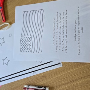 USA Craft Kids Summer Red White and Blue Activity USA Color Page ...
