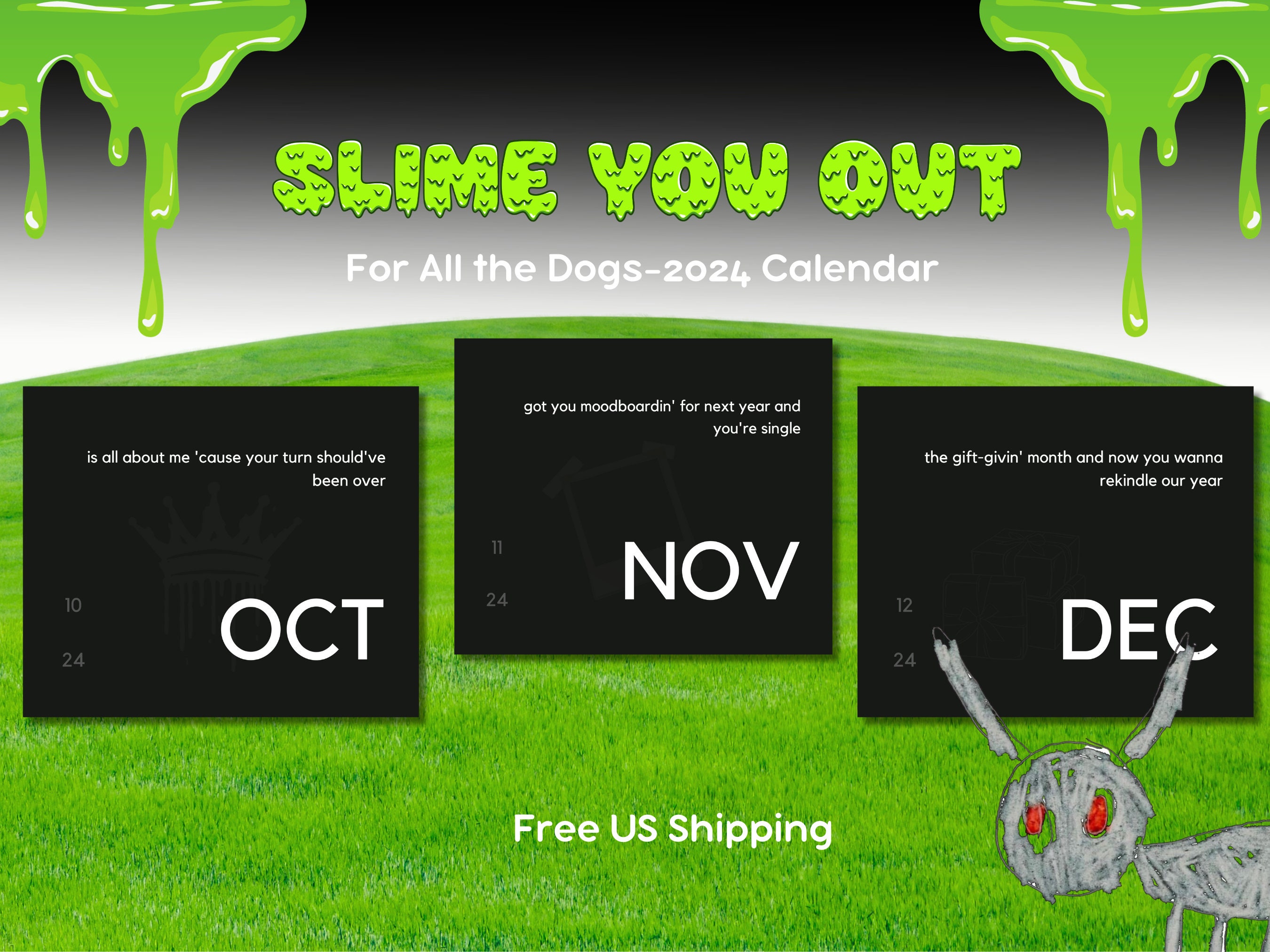 Drake Calendar Slime You Out 2024 Calendar Drake for All the - Etsy