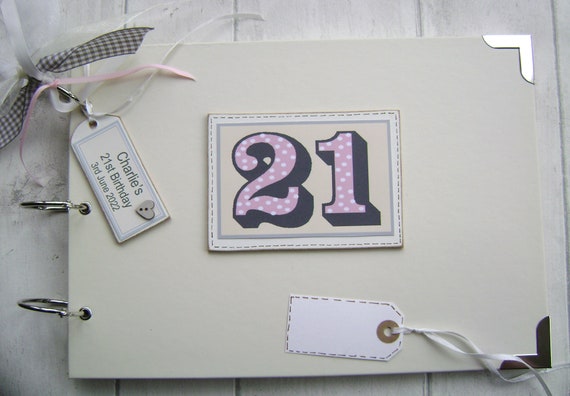 A4 Size. Personalised 21st Birthday. Scrapbook/memory/photo - Etsy