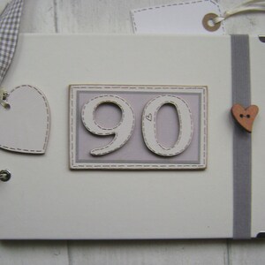 Personalised 90th Birthday A5or A4 Size Photo Album Scrapbook Memory ...