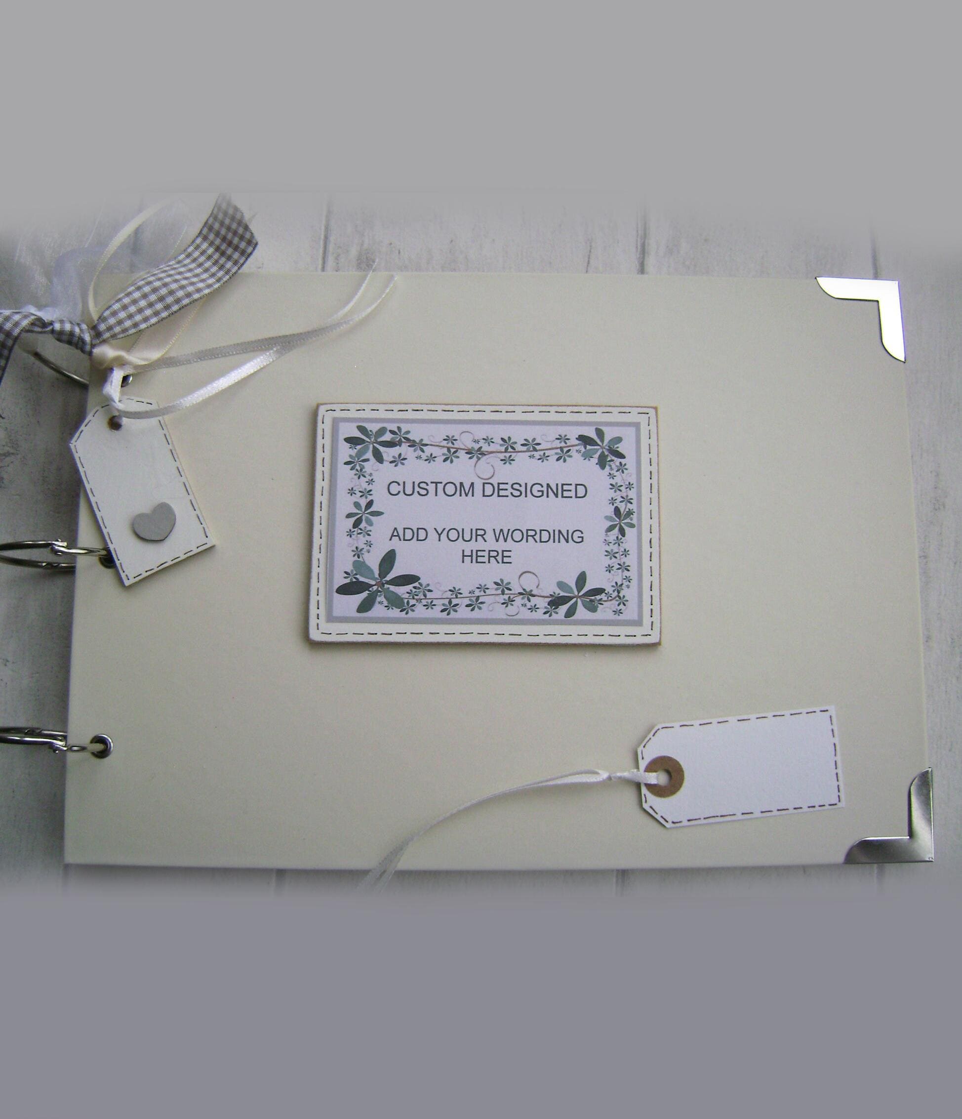 A4 Size . Personalised Scrapbook / Photo Album Custom Designed. Any ...