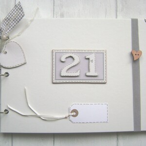 Personalised 21st Birthday A5or A4 Size Photo Album Scrapbook Memory ...
