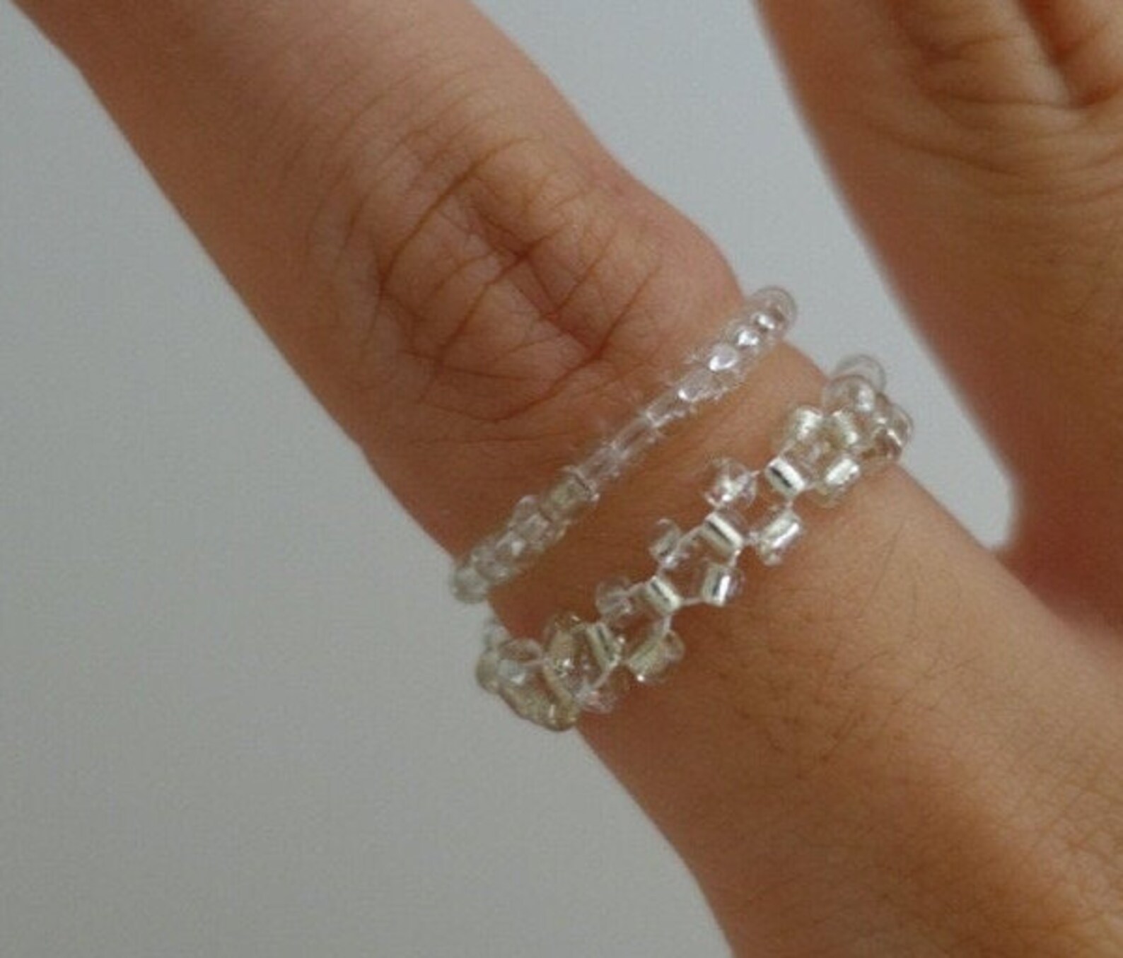 Dainty Ring Set, Cute Ring Set, Aesthetic Ring, Vsco Ring, Beaded Ring ...