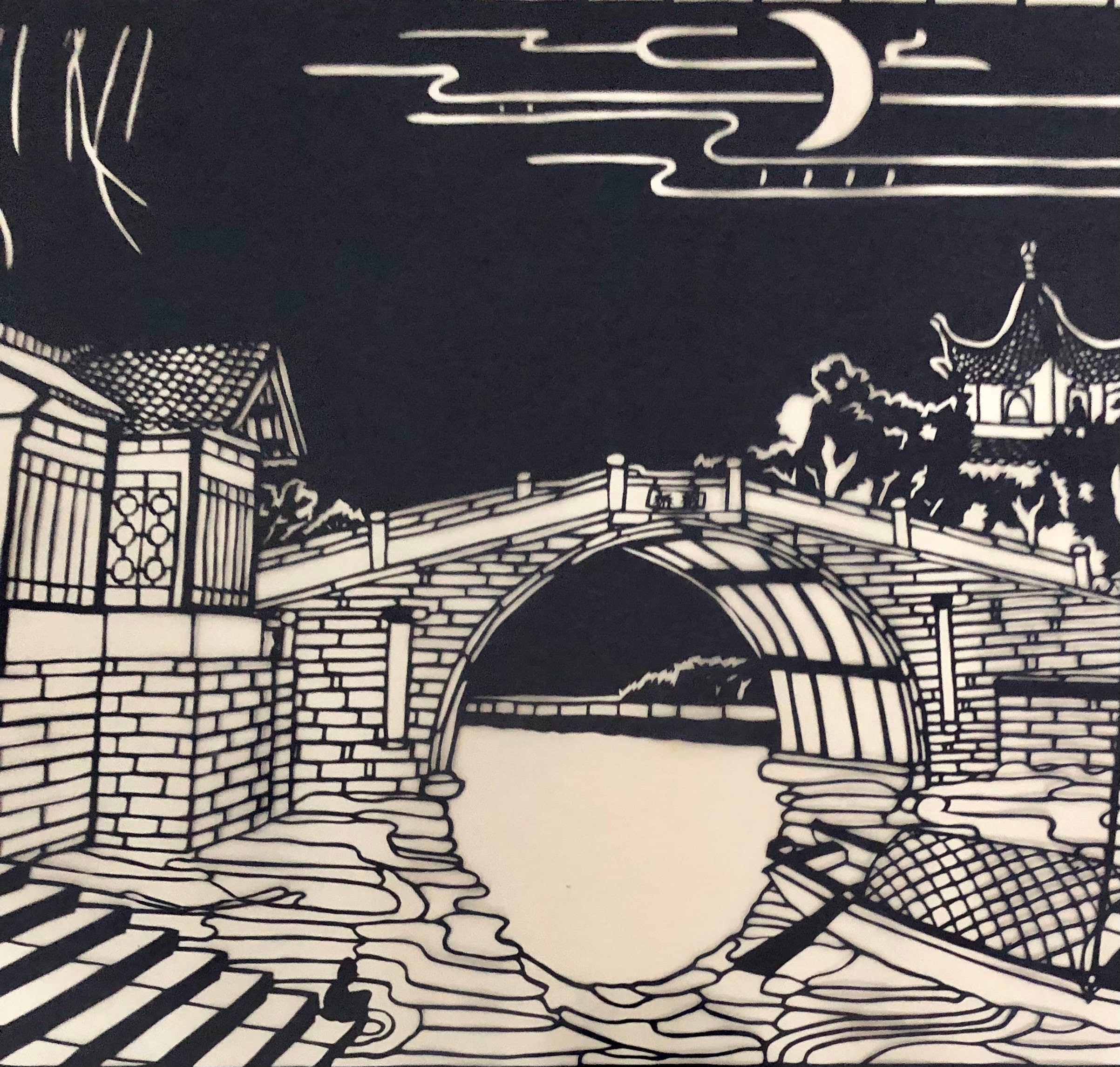 Chinese Paper Art, Romantic Scissor- Cut Scene - Etsy