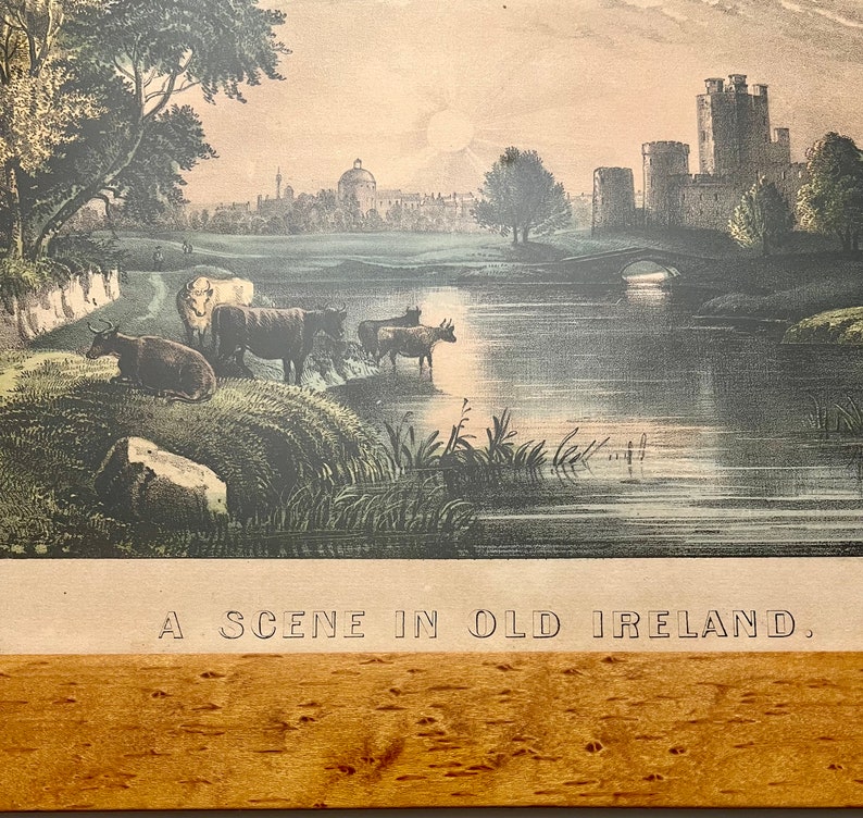 A Scene in Old Ireland, a Currier and Ives Print - Etsy