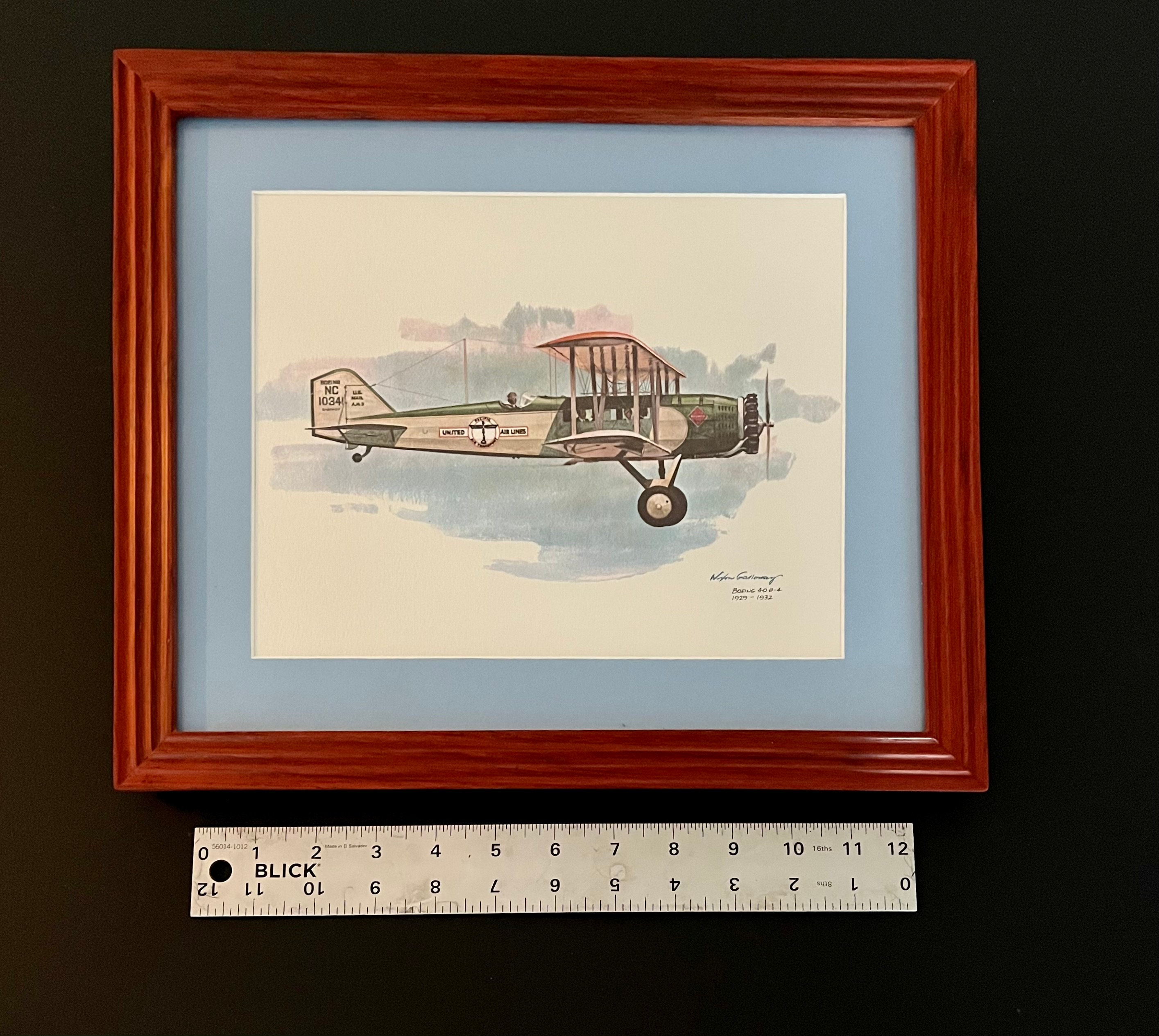 Boeing 40B-4 Vintage Airplane Print, From the United Airlines Collector ...
