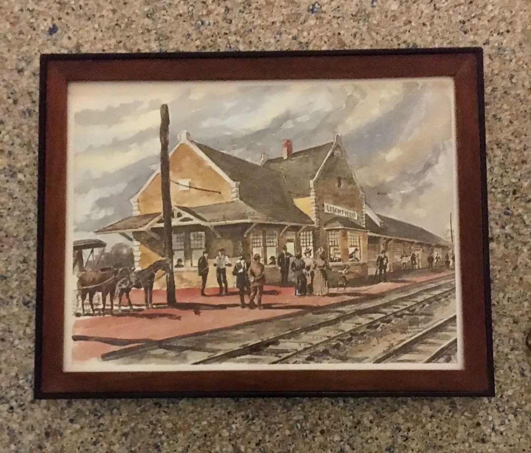 Litchfield Minnesota Train Depot. a Lloyd Borg Print - Etsy