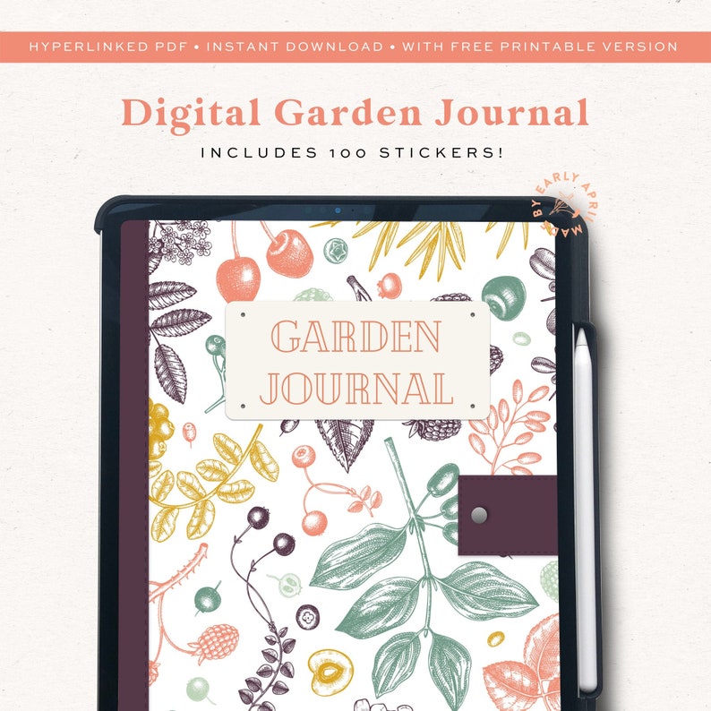 Garden Journal and Weather Tracker With Hyperlinks for - Etsy