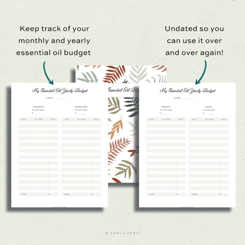 Essential Oil Journal Essential Oil Blend EO Journal - Etsy