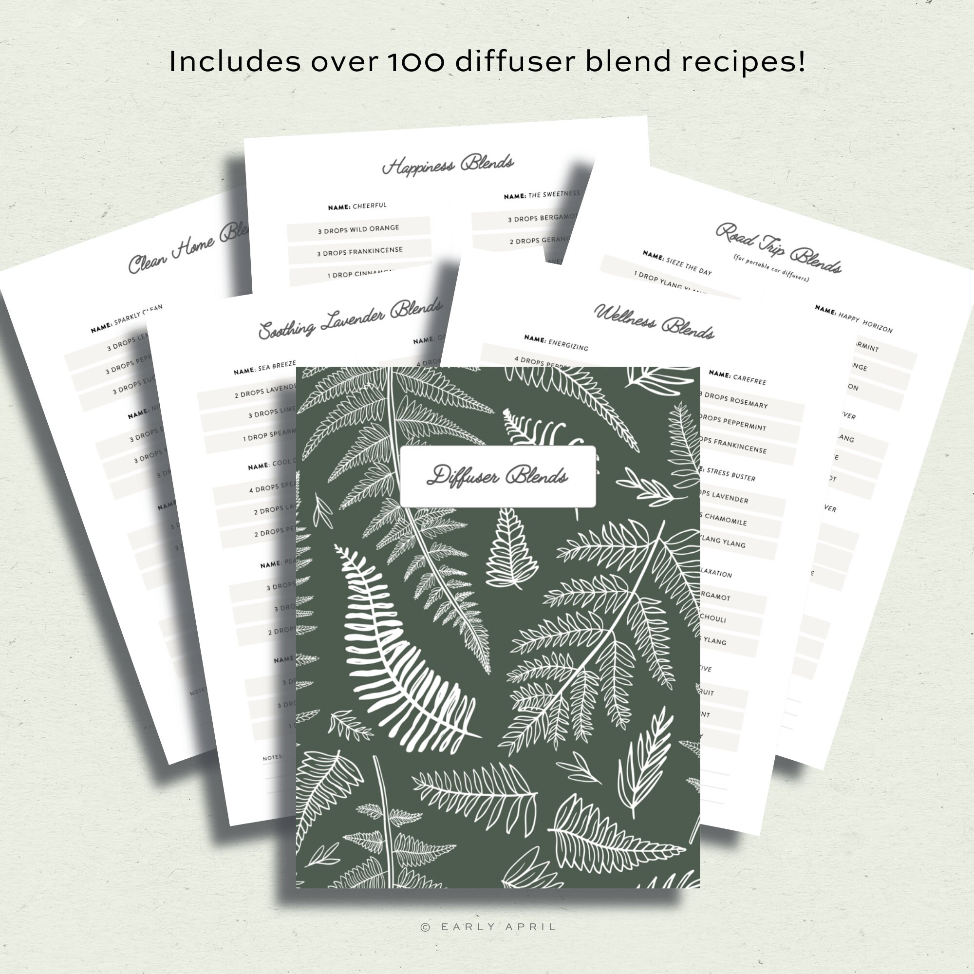 Essential Oil Journal Essential Oil Blend EO Journal - Etsy