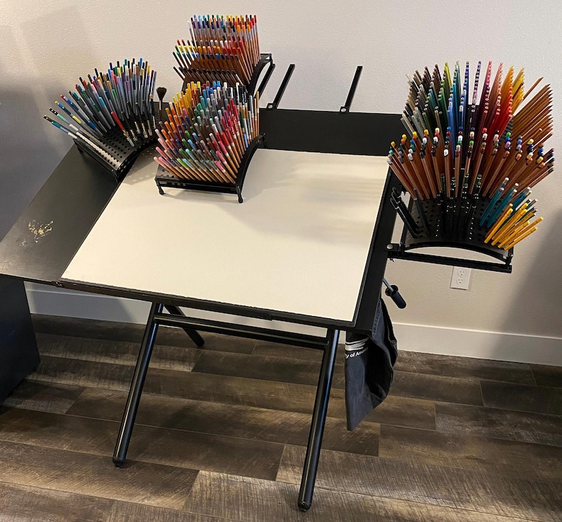 Aluminum Colored Pencil Holder: Holds 210 Pencils - Etsy