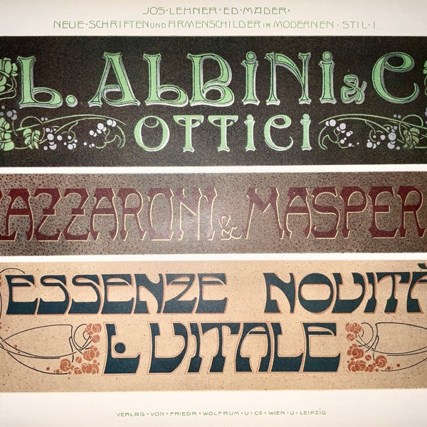 Antique Typography - Etsy UK
