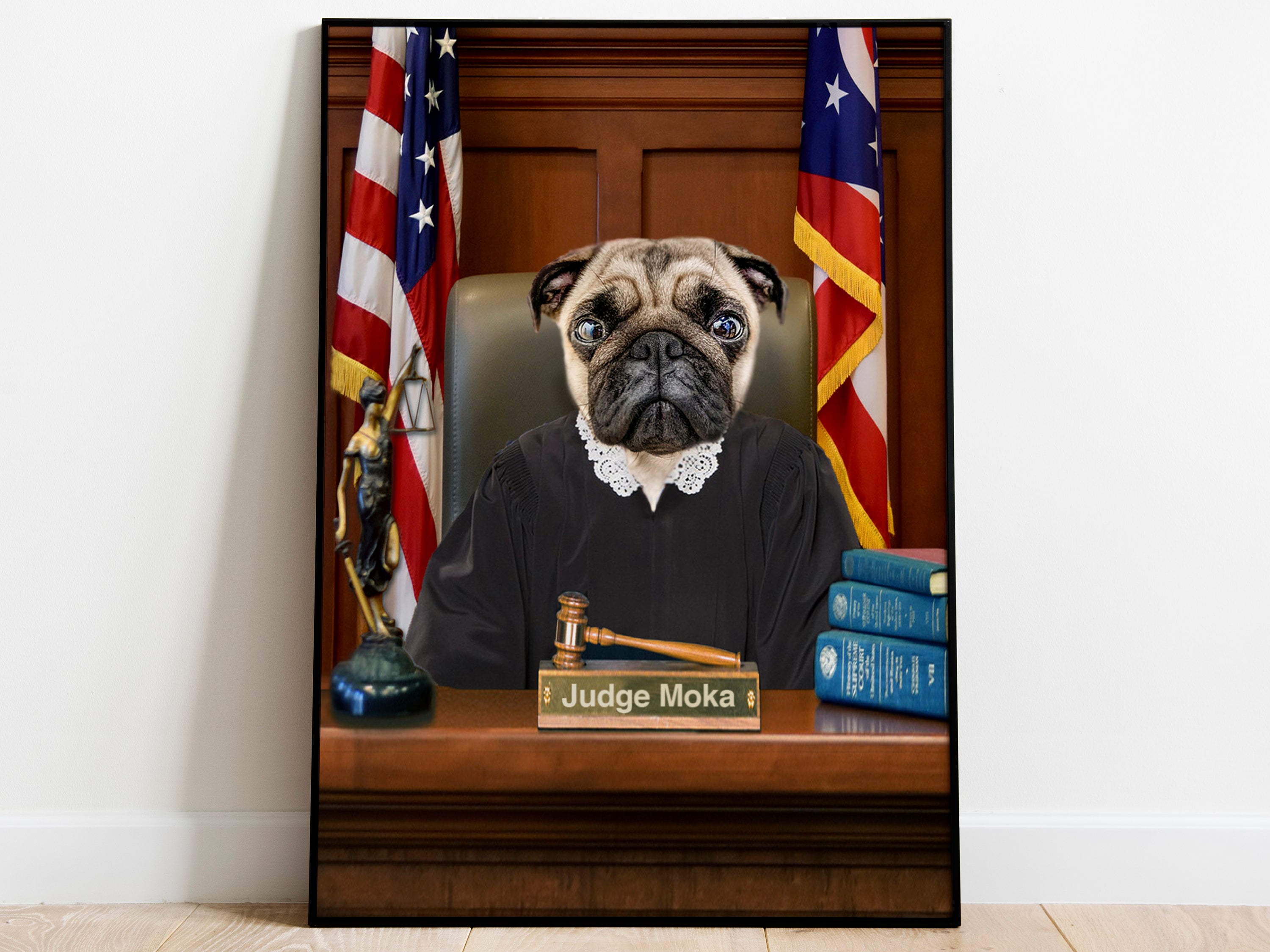 Pug Dogs And People On Board Titanic