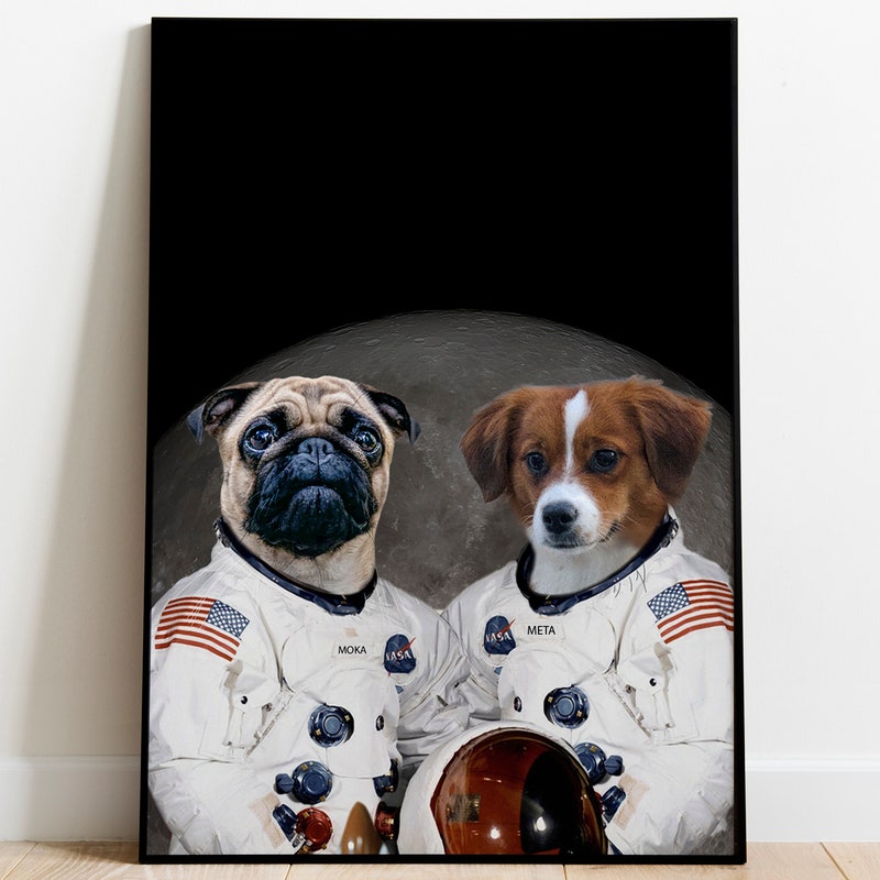 Space Dog Art - Etsy