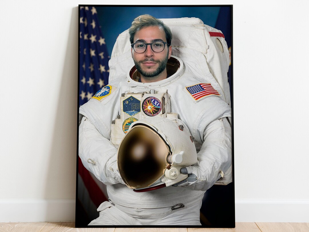 Astronaut Portrait, Custom NASA Portrait, Person Portrait, Funny Custom ...
